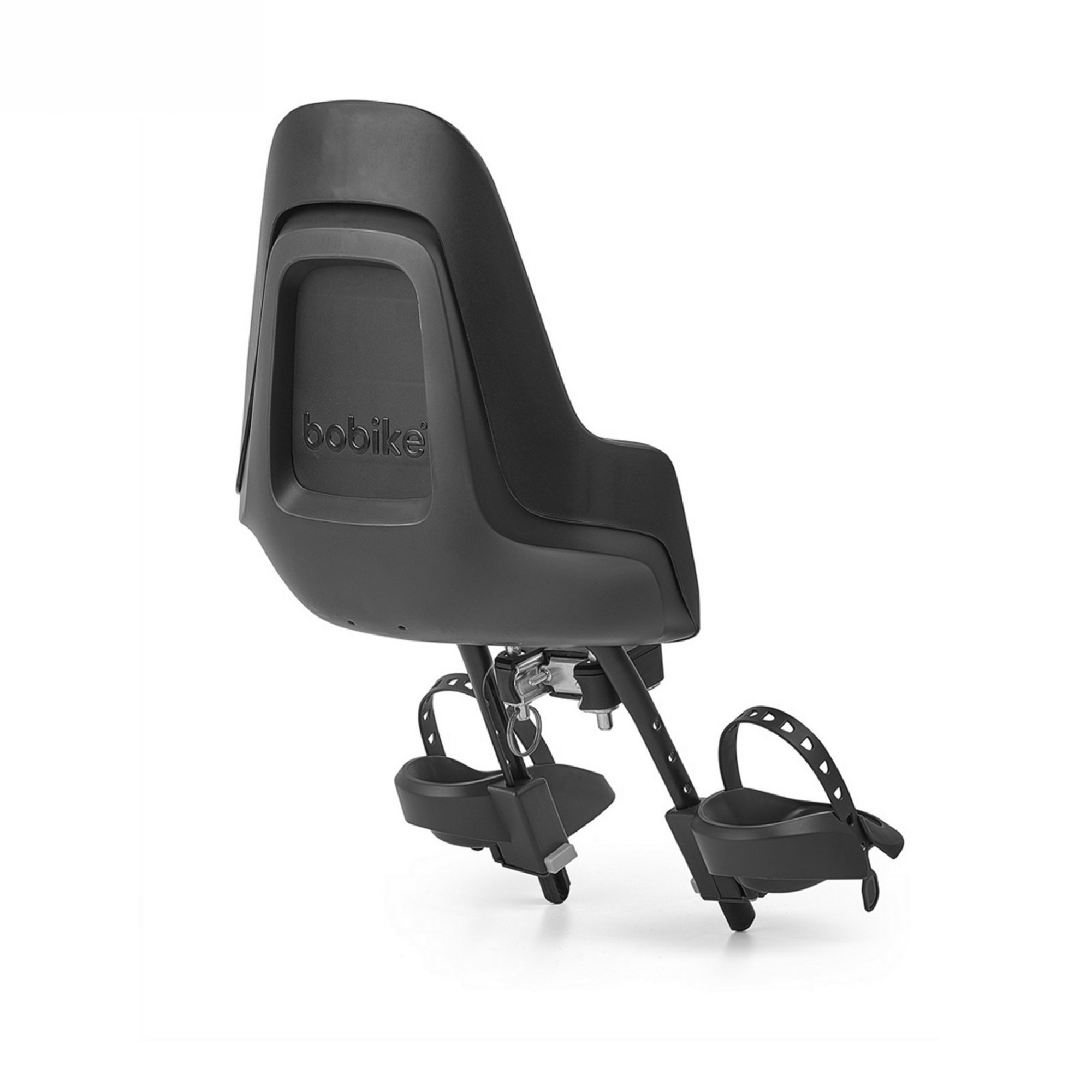 Bobike Mini One Urban Black Voorstoeltje - Fiets-stoeltje.nl