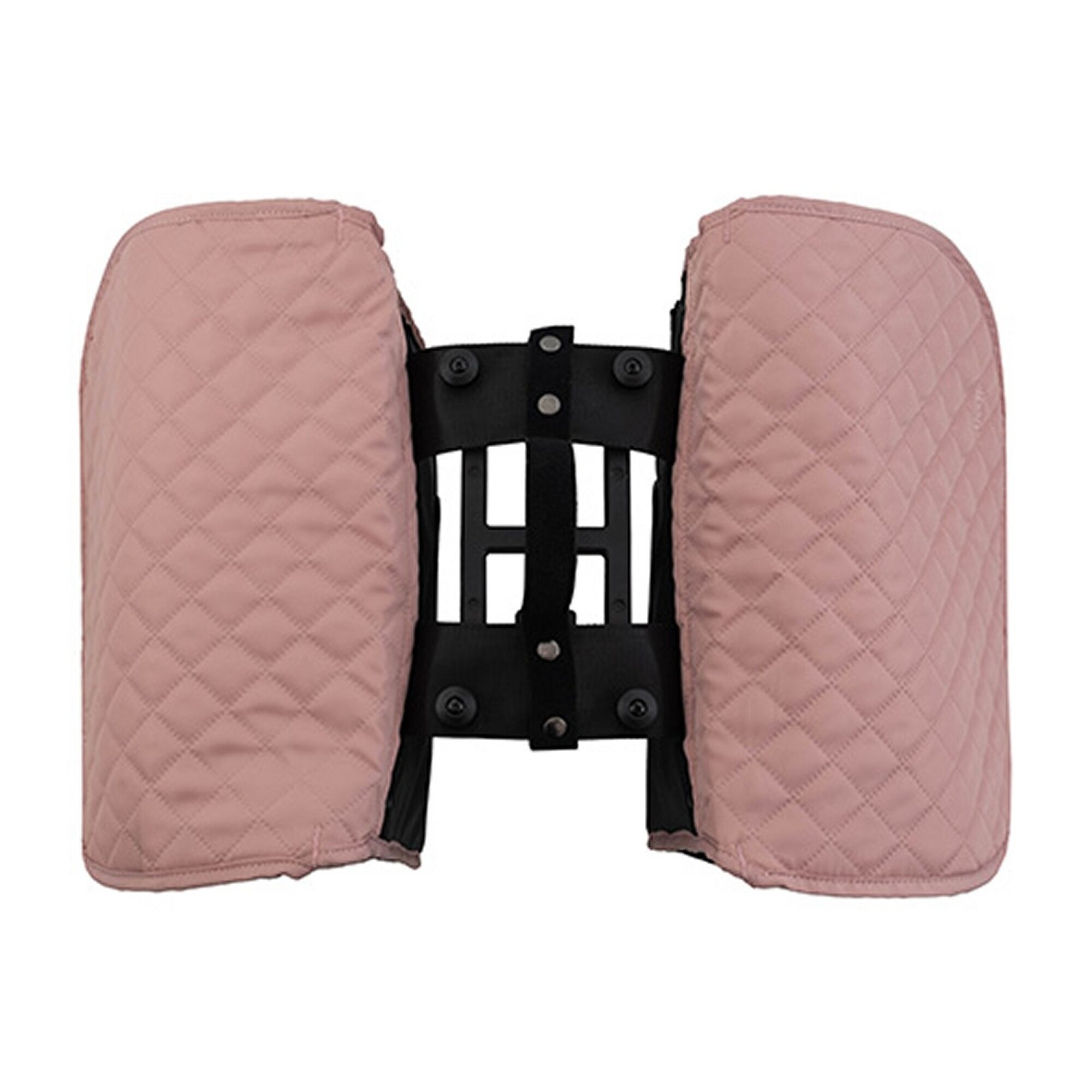 Dubbele fietstas Beck Dubbele Fietstas Quilt Roze MIK - Fiets-stoeltje.nl