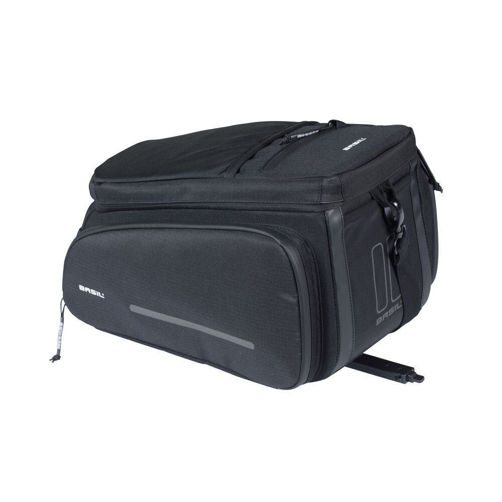 Basil Move MIK Fietstas 10–26L – Zwart - Fiets-stoeltje.nl