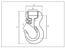 Haken voor hijsbanden en rondstroppen Grade100 - Hijsen en Zo