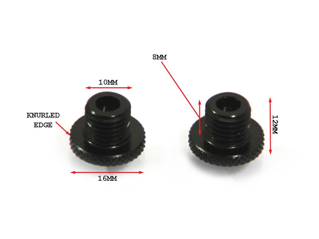 Mirror Block Off Plugs 2 X M10 Rh Threads