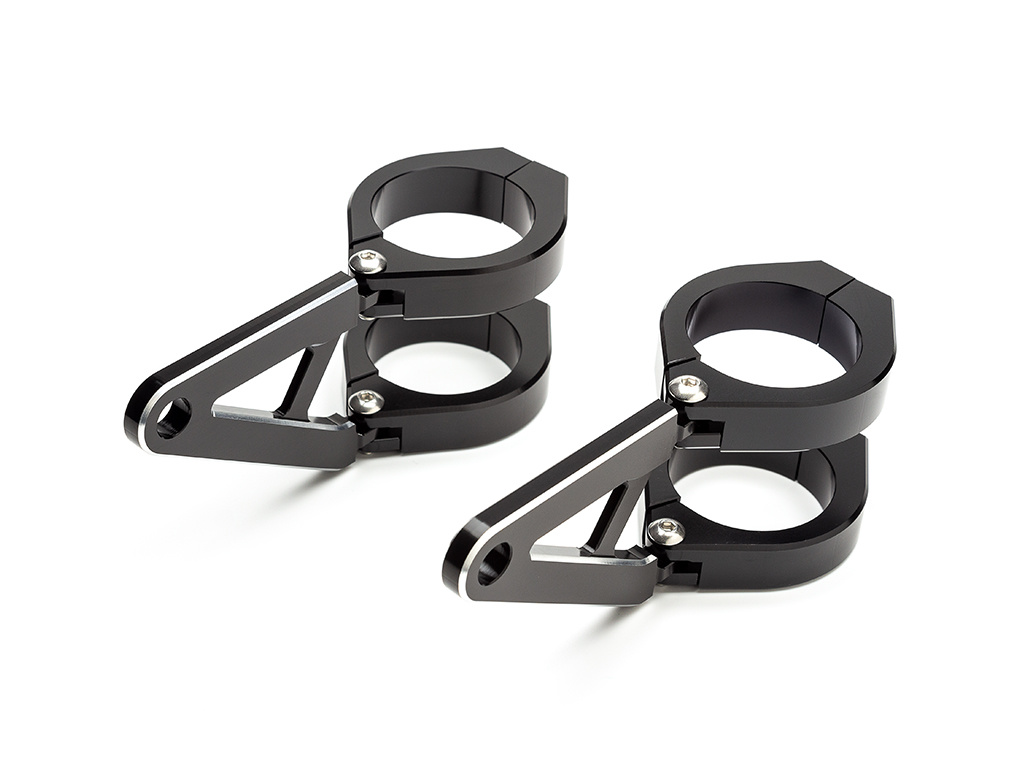 Luxuriöse Scheinwerfer Brackets "Shorty" kopen bij CafeRacerWebshop.de