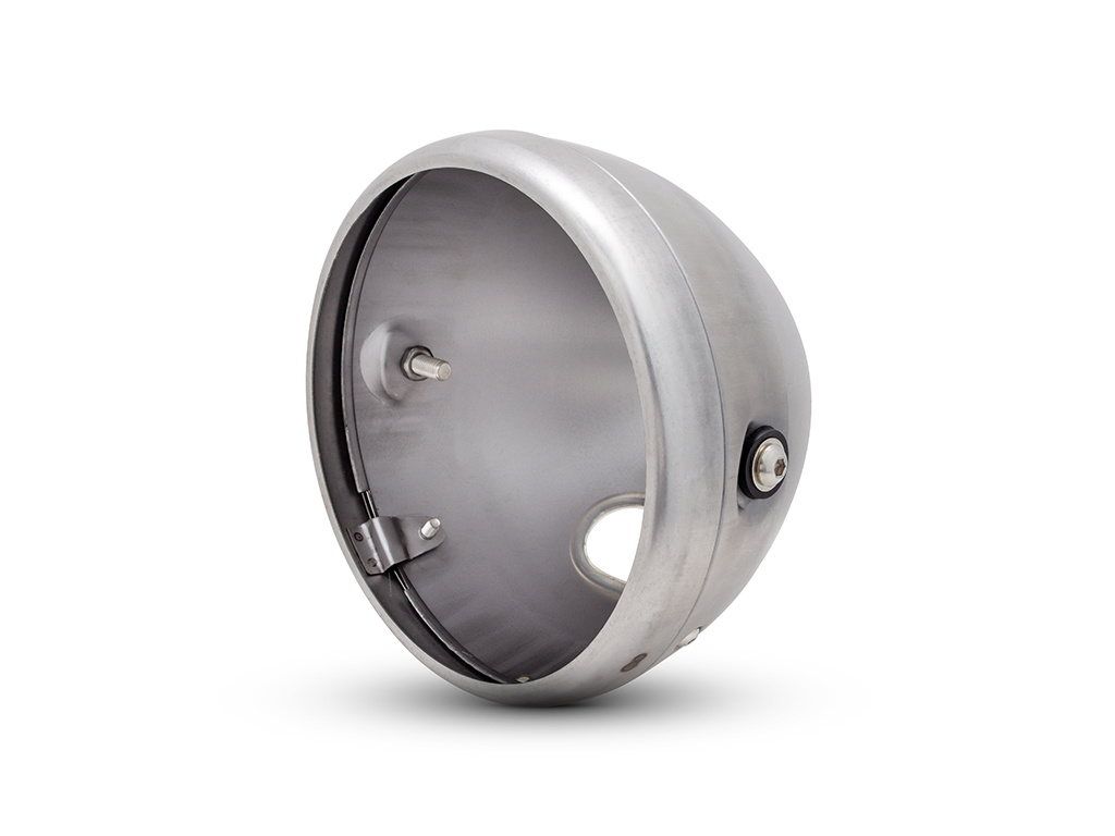 7 Inch Raw Unpainted Metal Headlight Housing + Bezel kopen bij ...