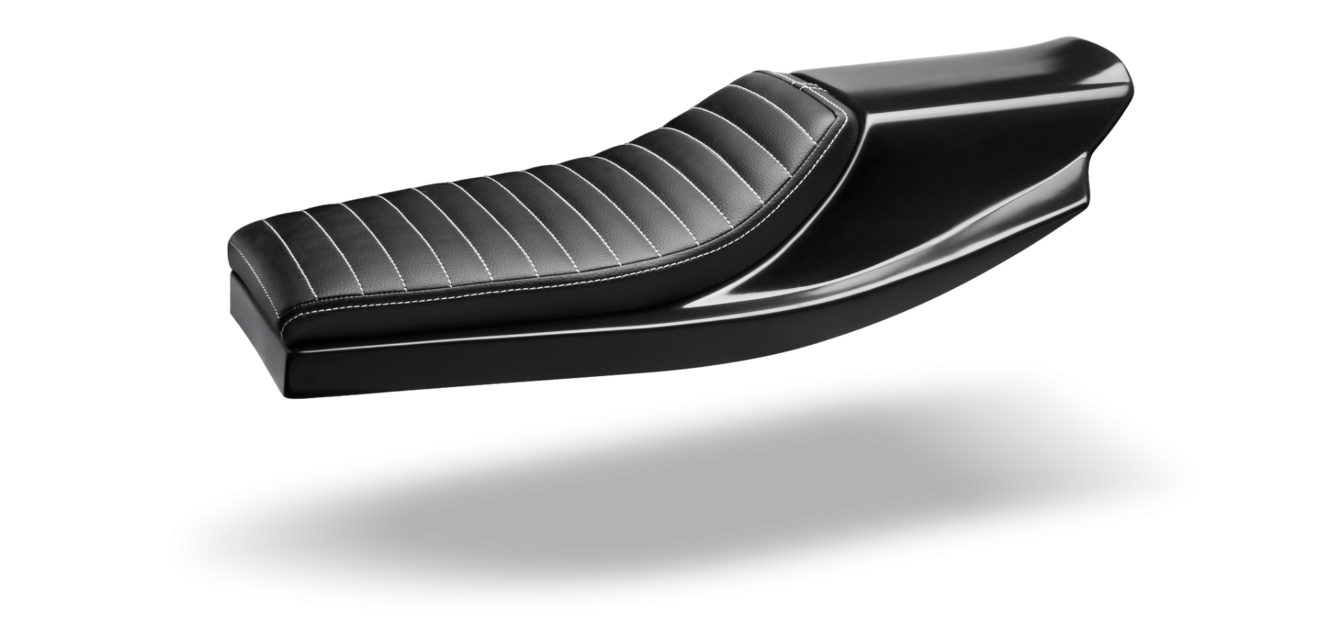 Flat Tracker Seat Black Tuck 'n Roll kopen bij CafeRacerWebshop.com