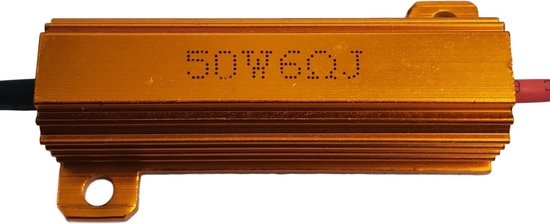50W 6 Ohm Resistor for LED Turn Signals kopen bij CafeRacerWebshop.com