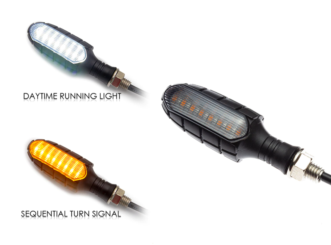 LED Turn Signals + Daytime Running Lights kopen bij CafeRacerWebshop.com