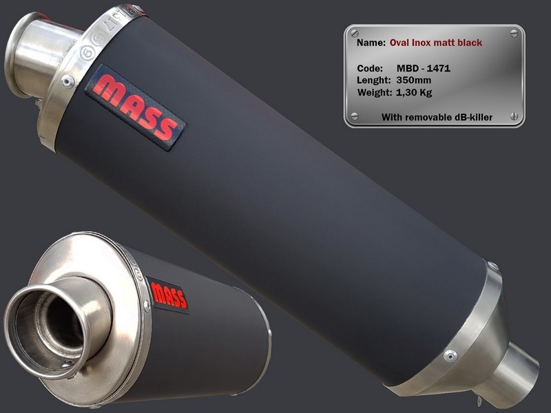 Escape MASS OVAL INOX (Slip-On) para Royal Enfield Himalayan 400