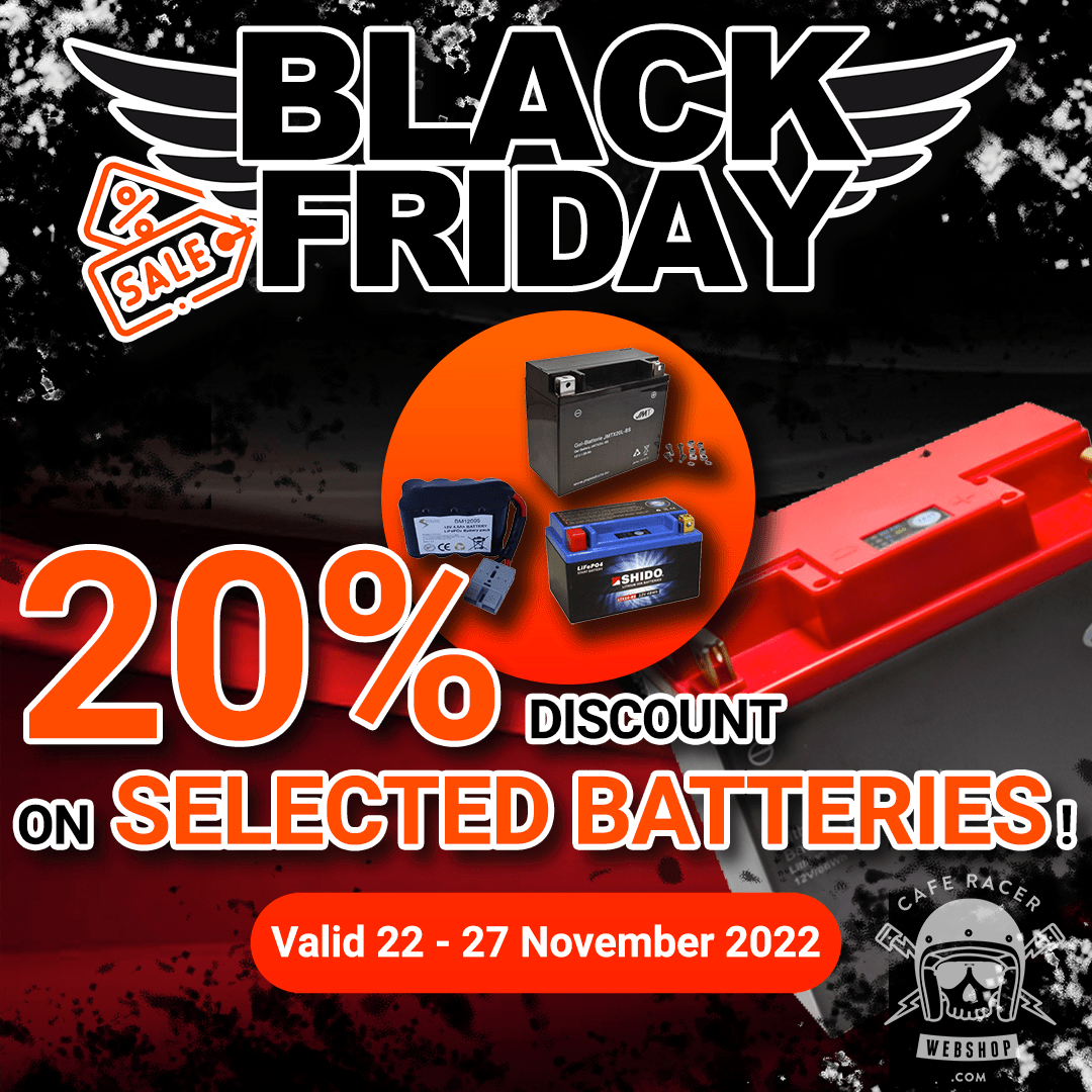 BLACK FRIDAY - Battery Blowout Sale @caferacerwebshop ...