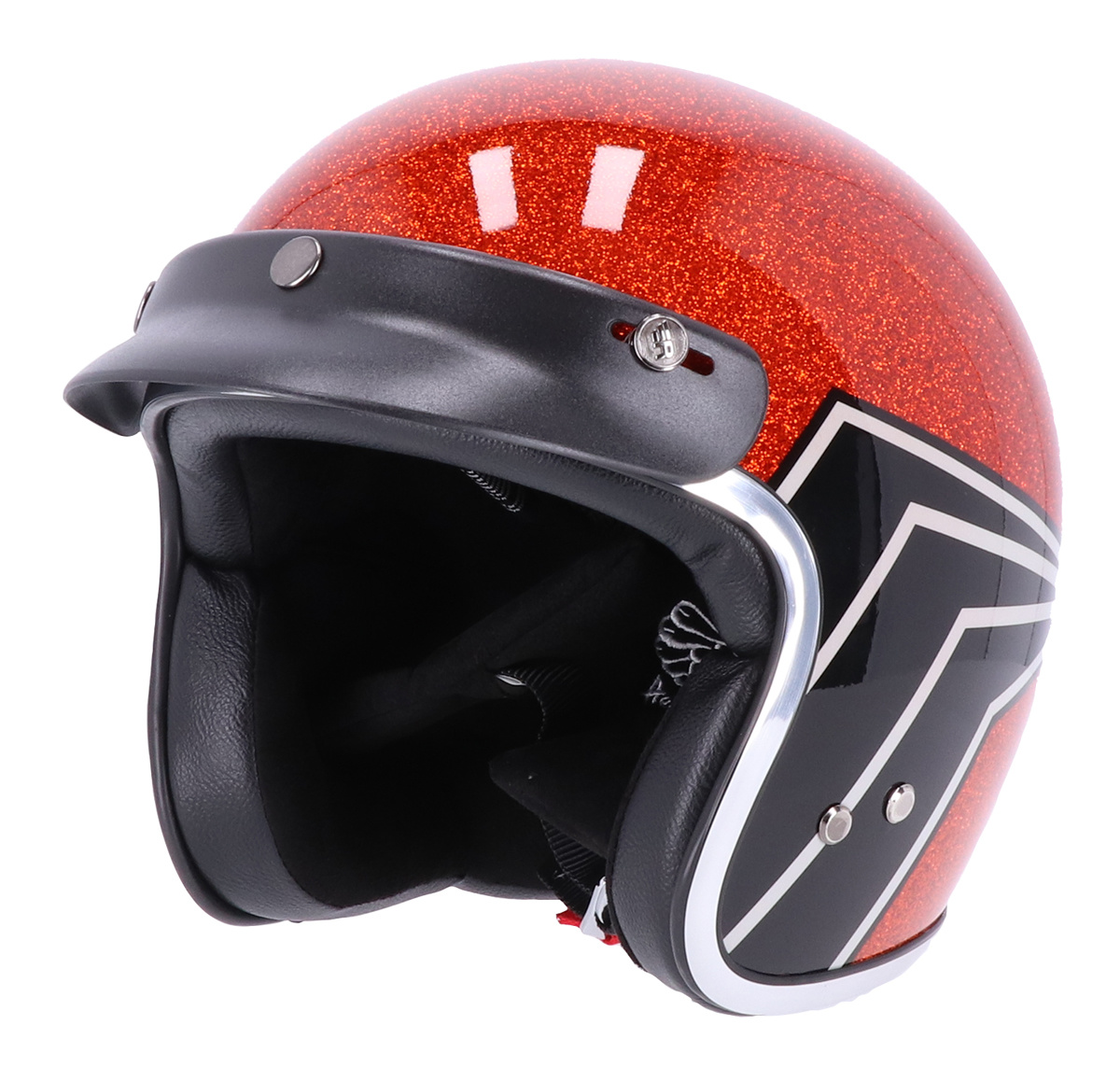 Roeg 13 1/2 Skull bucket helmet - Ruby metal flake kopen bij ...