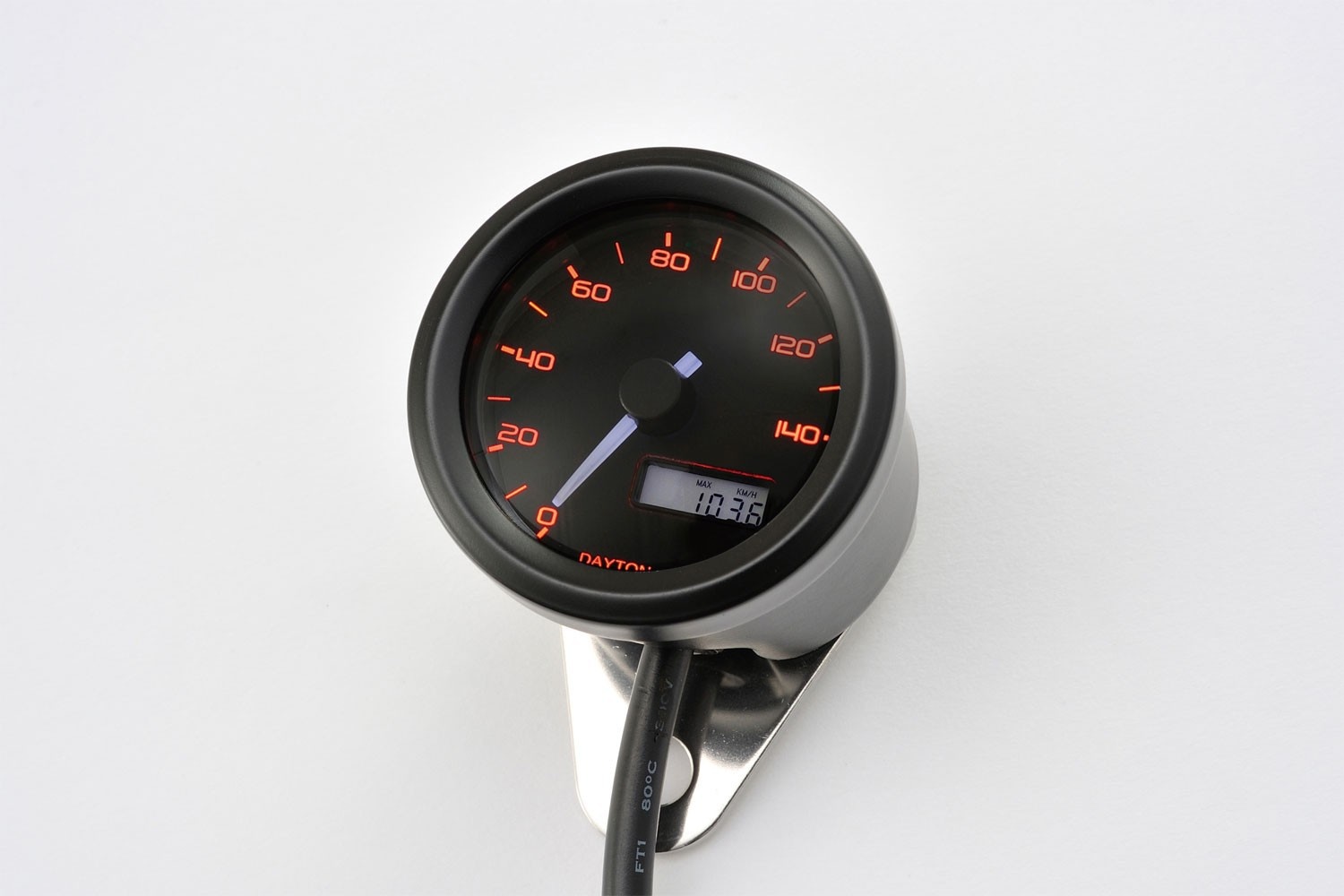Velona 48mm speedometer 140 km/h black 3-LED kopen bij CafeRacerWebshop.com