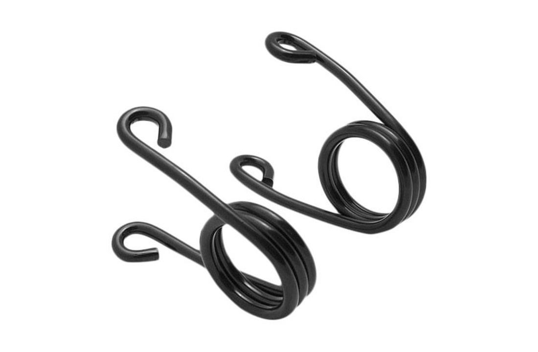 Ressorts en épingle noirs 2" avec kit de montage - CafeRacerWebshop.com