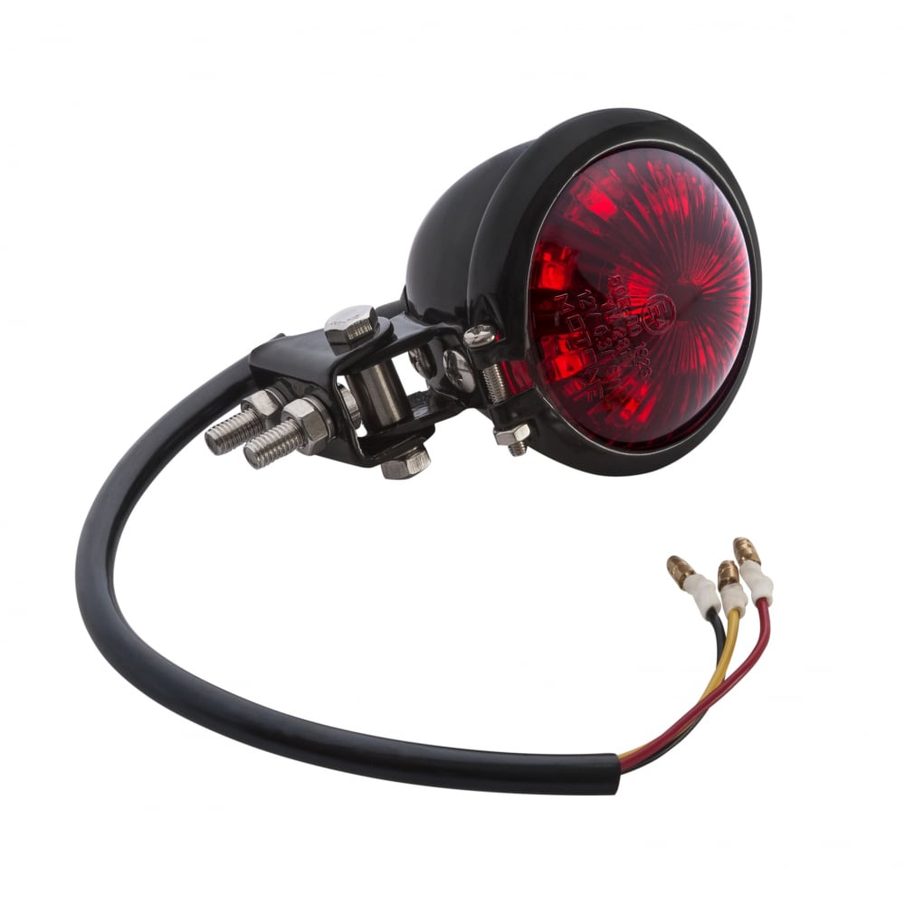 Motone Mini Bates Tail Light | Stainless Fixings | LED | Black ...