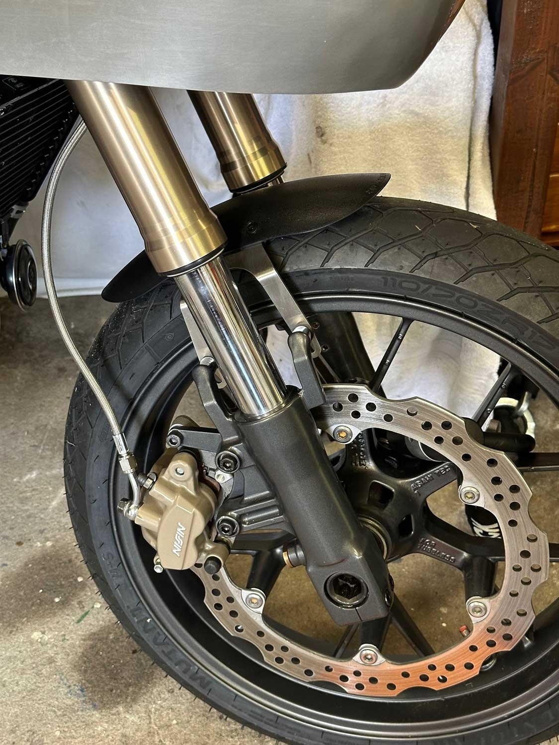 Raw Metal Racer Front fender for Kawasaki ZX-9R Fork conversion kopen ...
