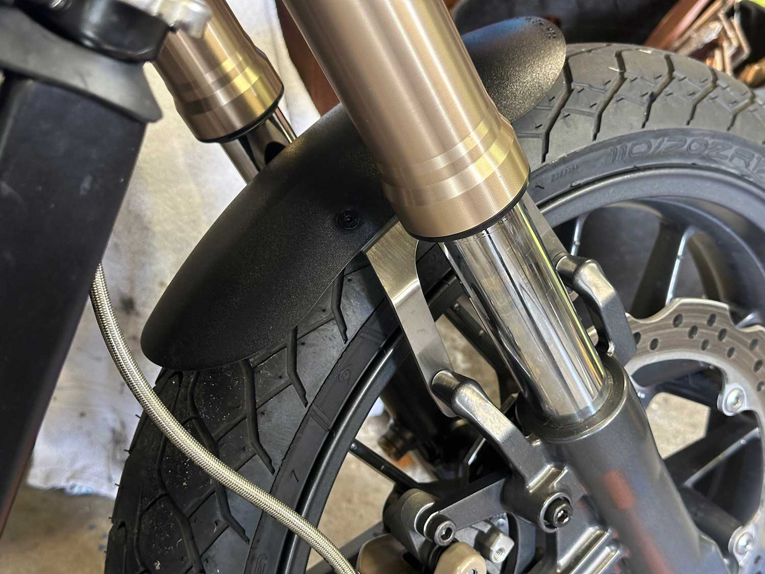 RMR Aluminium Front Fender For ZX-9R Fork Conversion - CafeRacerWebshop.com