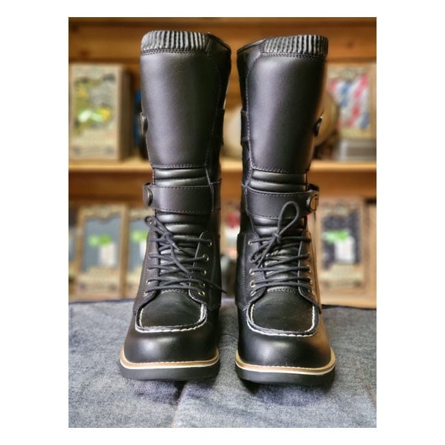 Night Hawk high boots black kopen bij CafeRacerWebshop.com