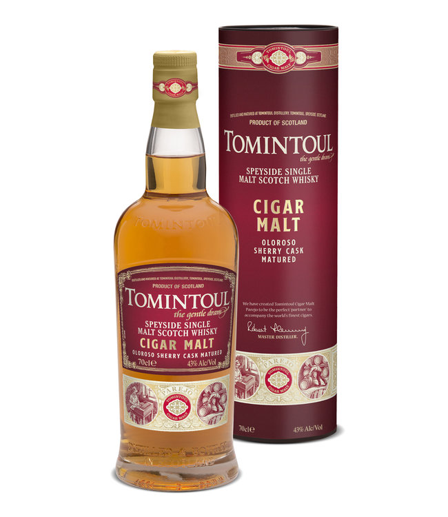 Tomintoul Cigar Malt Whisky Oloroso Sherry Cask 0,70 ltr 43% ...