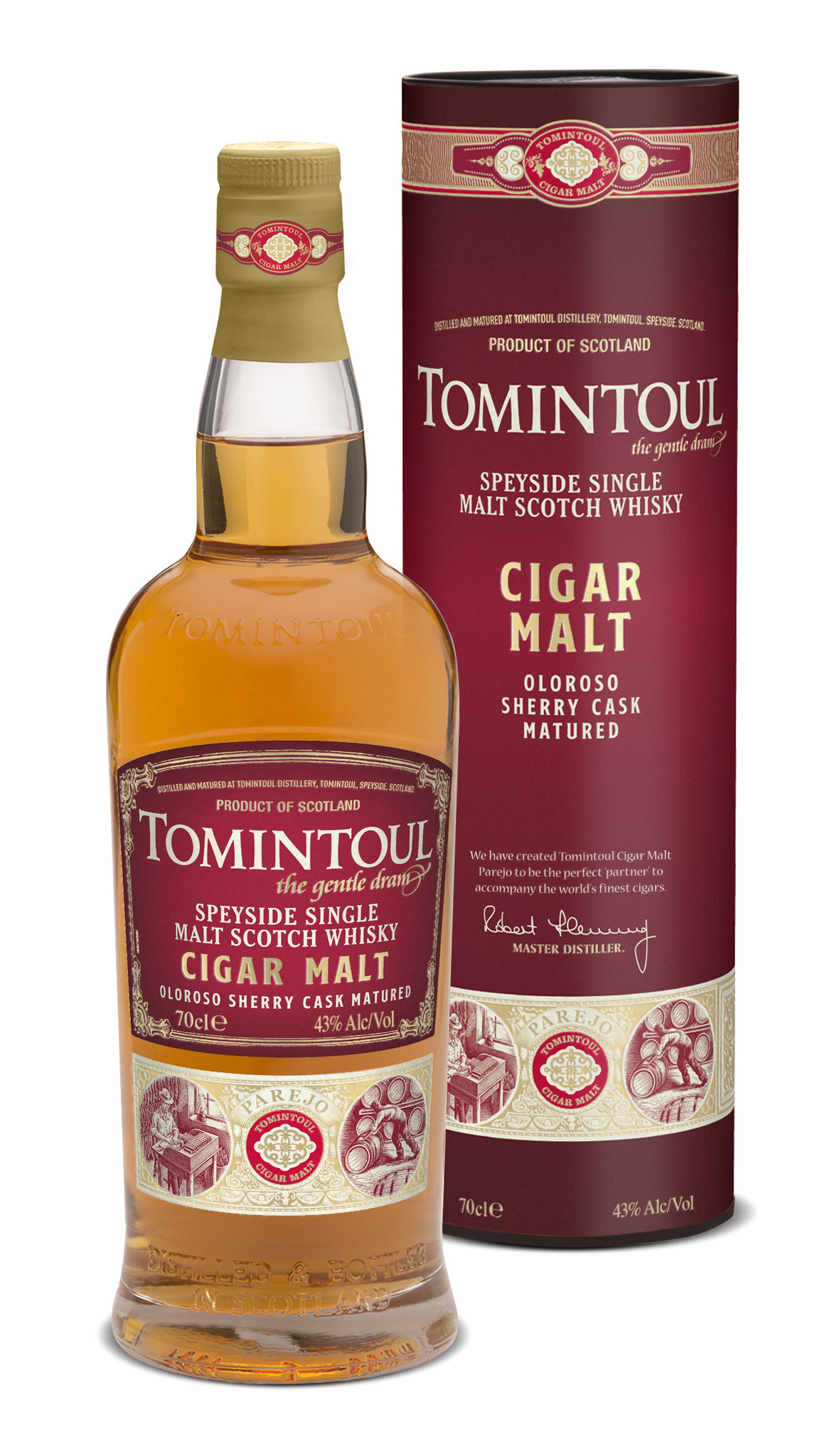 Tomintoul Cigar Malt Whisky Oloroso Sherry Cask 0,70 ltr 43% ...