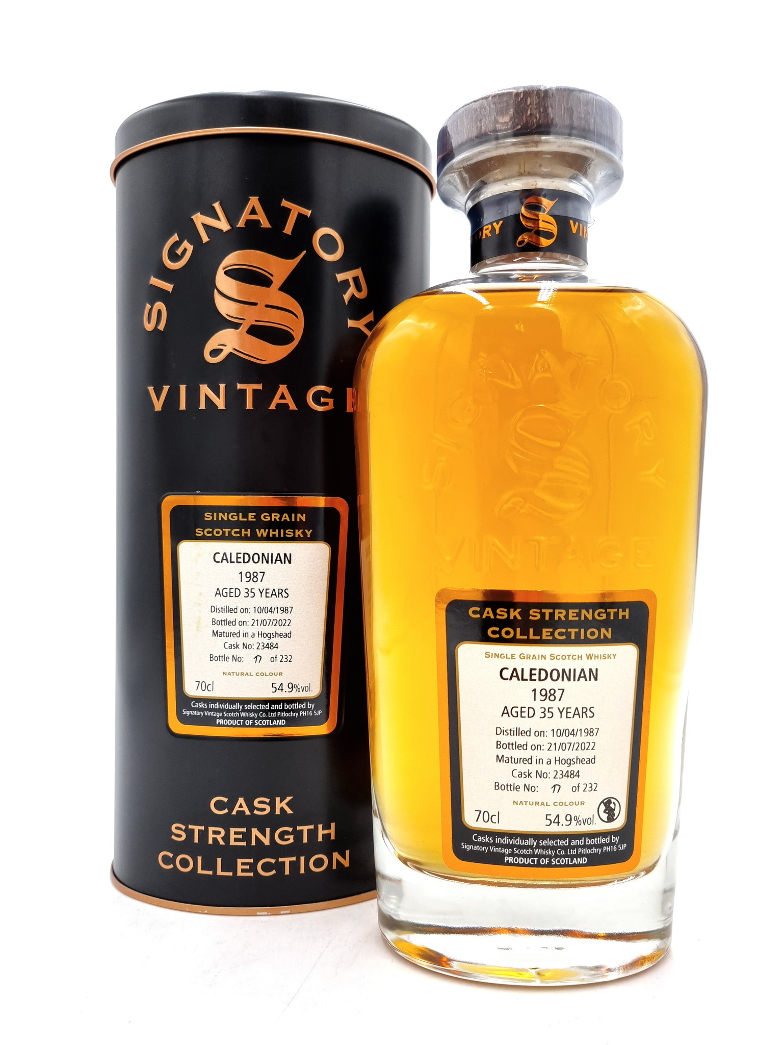 Caledonian 1987 Signatory Cask Strength Cask 23484 0,70 ltr 54,9% ...