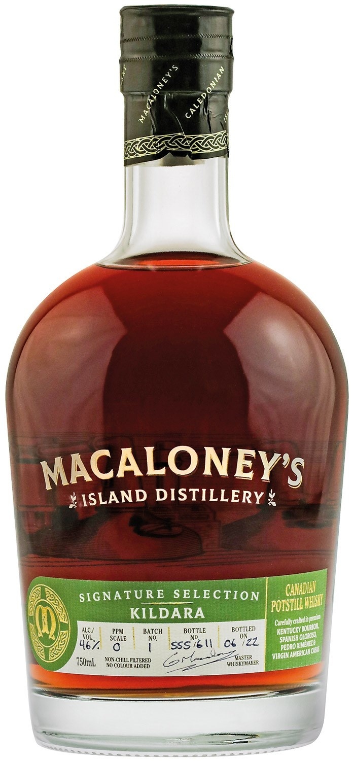 Macaloney's Kildara Canadian Single Malt 0,70 ltr 46% - Whiskysite.nl ...