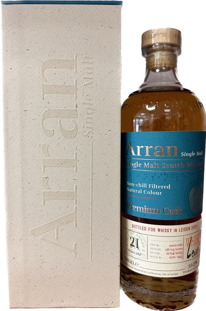 Arran Premium Cask 21 Years Old Bottled For Whiskey In Leiden 2023 0.70 ...