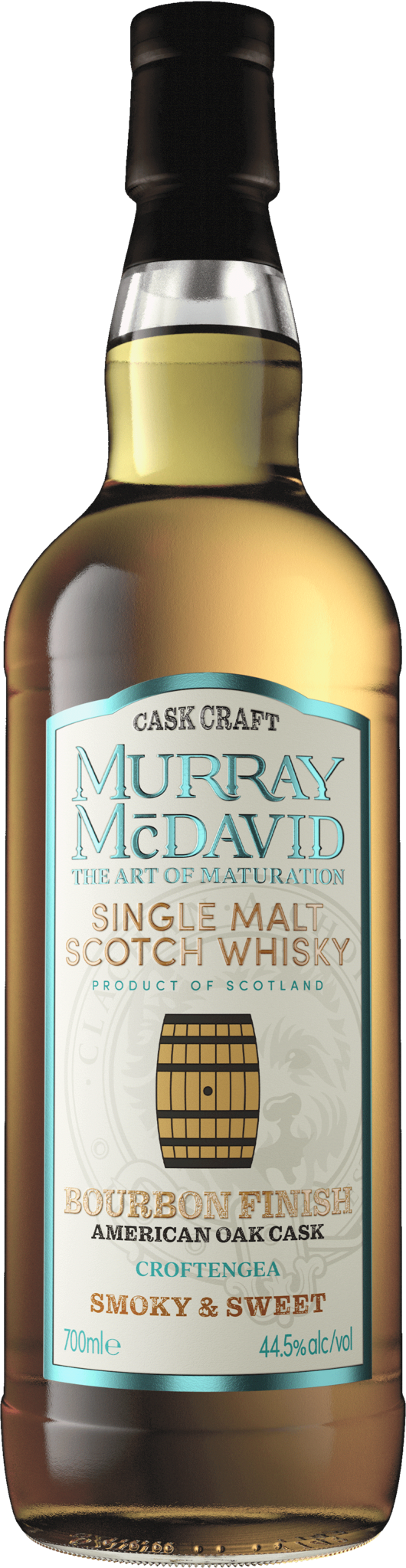 Croftengea Bourbon Cask Murray McDavid Cask Craft Series 0,70 ltr 44,5 ...