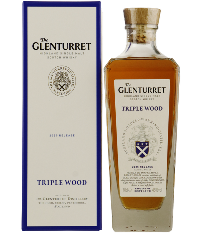 Glenturret Triple Wood 2025 Release 0,70 ltr 45% - Whiskysite.nl World ...