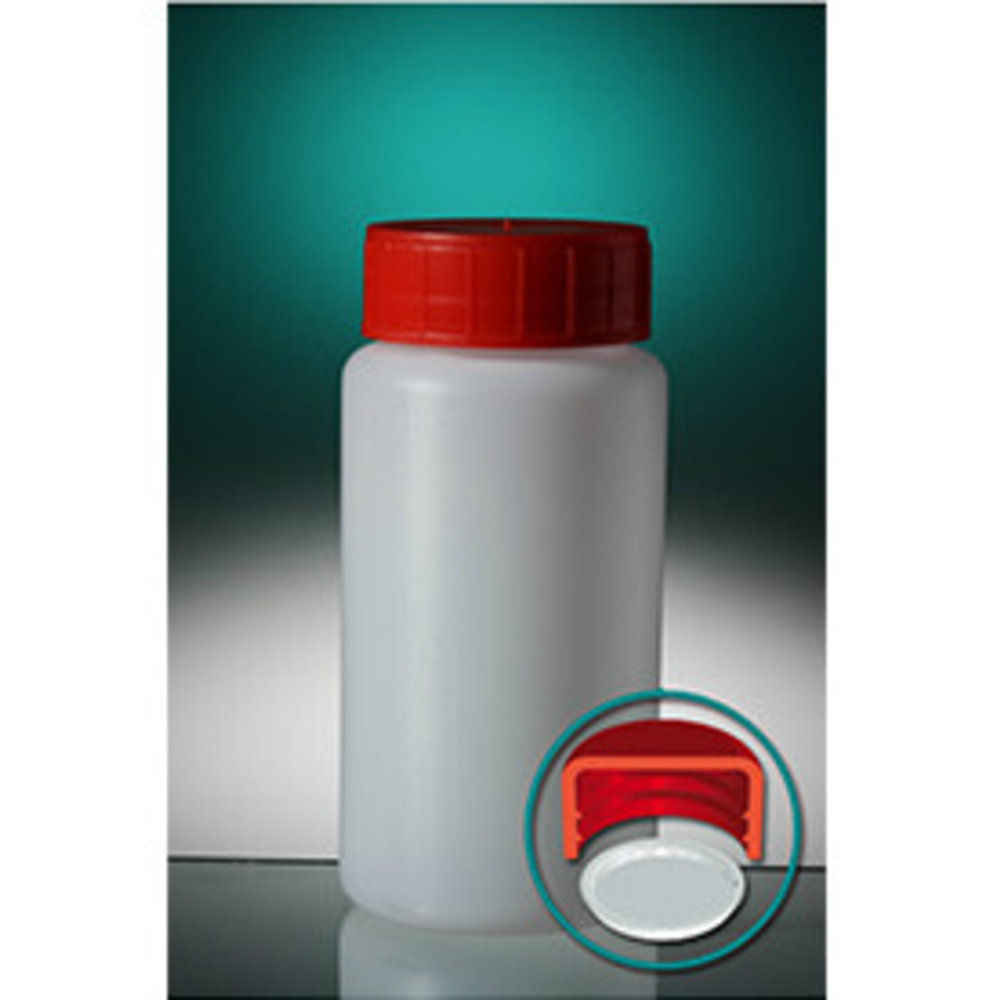 Pot HDPE round with screw cap and insert plug 150ml - Veldshop.nl