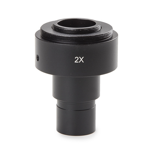 Universal SLR adapter with built-in 2x lens for standard 23.2 mm tube ...
