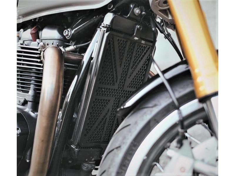 Radiator Stone Guard "Union Jack" for Triumph Twins - Triumph Parts