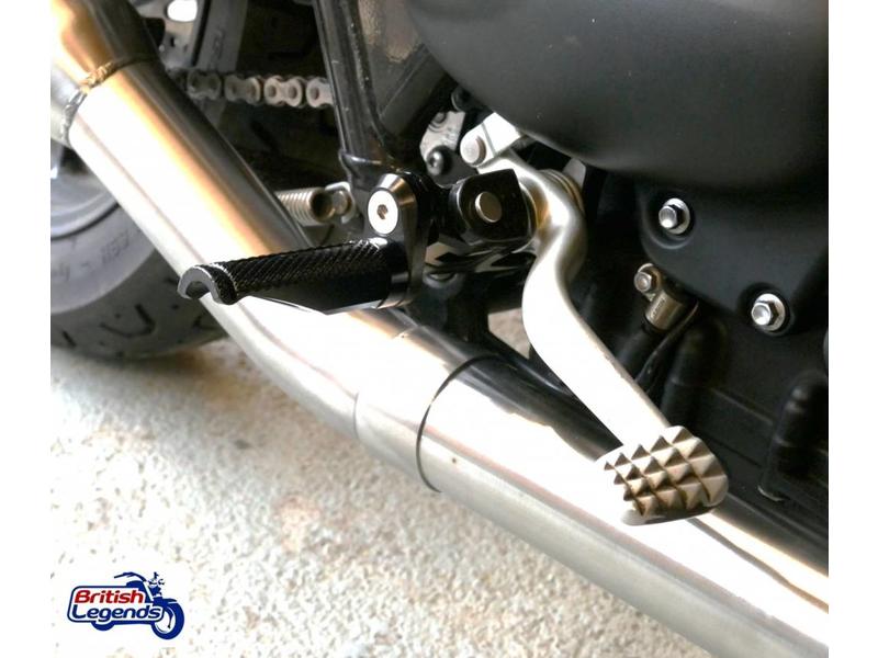Solid Alloy Footrests for Triumph motorikes - British Legends