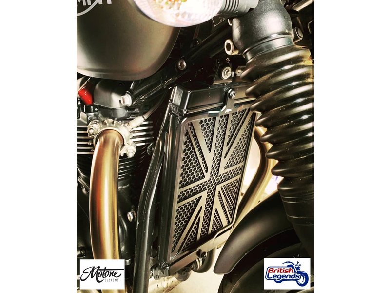 Radiator Stone Guard "Union Jack" for Triumph Twins - Triumph Parts