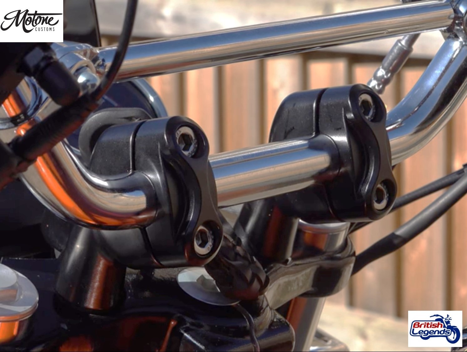 "Up & Over" Handlebar Risers for Royal-Enfield Interceptor 650 ...