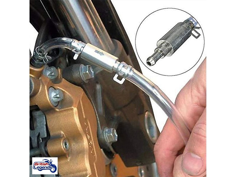 Brake Bleed Kit (Non-Return Valve & Tube) for Motorcycles - British Legends