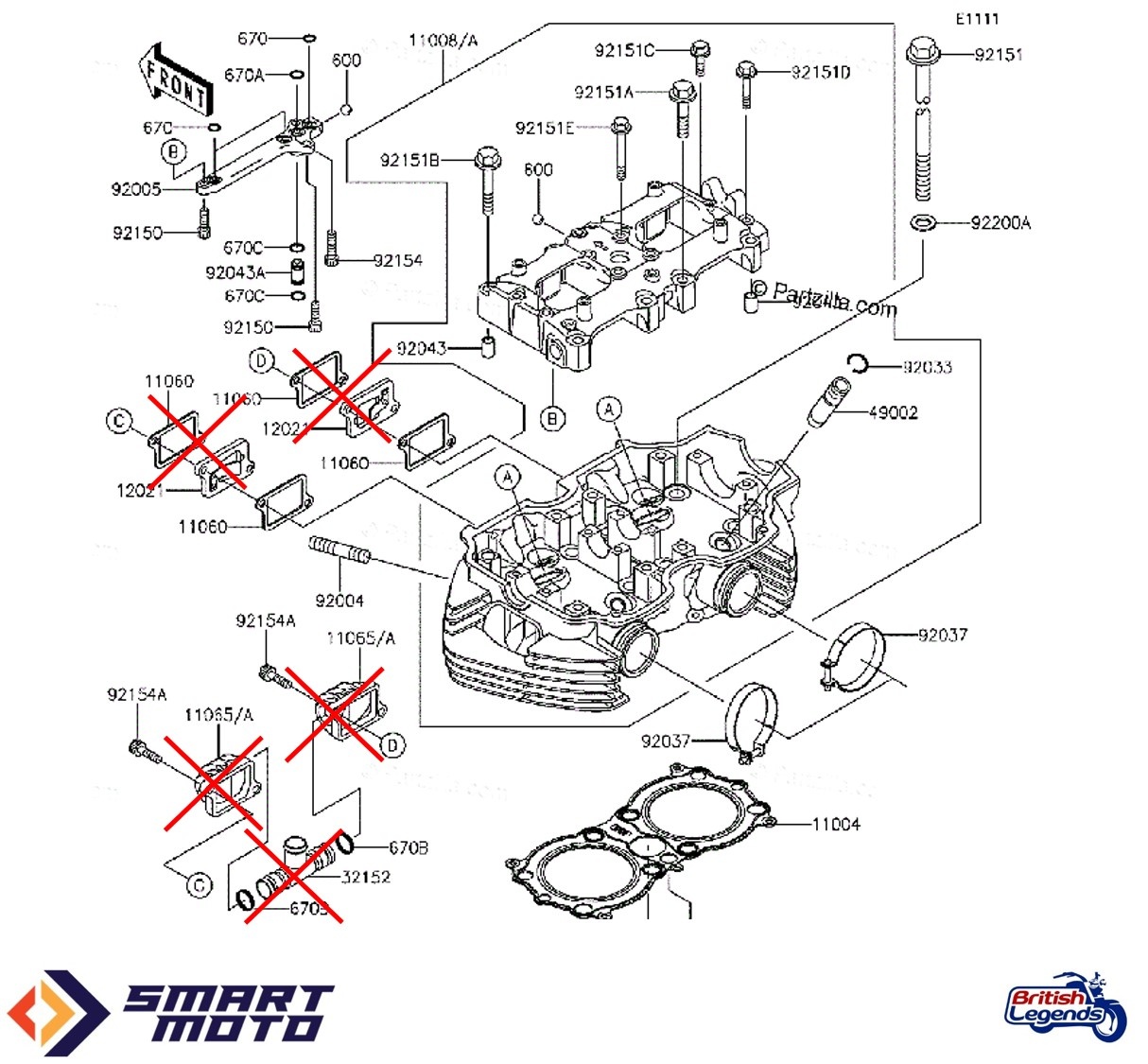 AIS Elimination Kit for Kawasaki W650 and W800 - British Legends