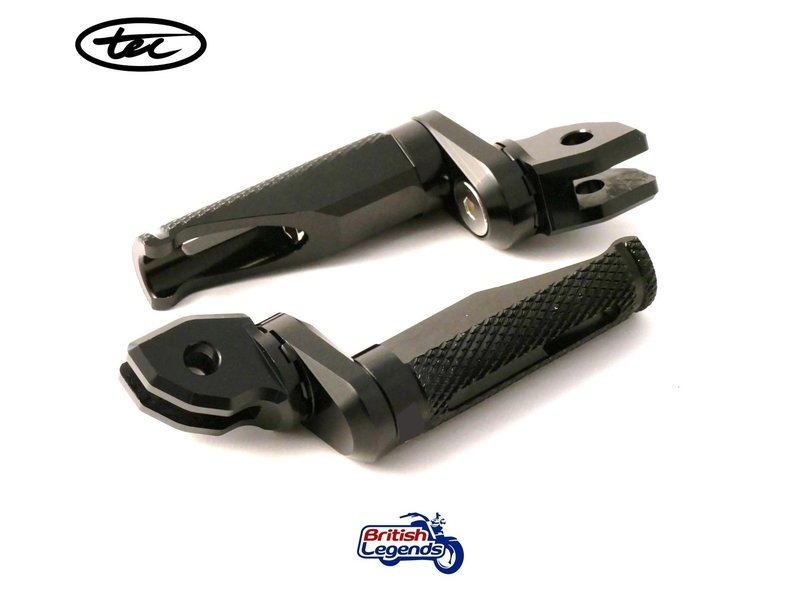 Solid Alloy Footrests for Triumph motorikes - British Legends