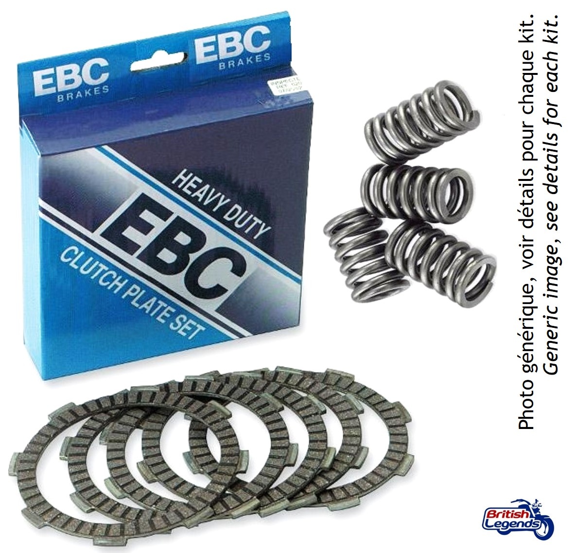 Kit embrayage (disques + ressorts) pour motos Triumph - British Legends