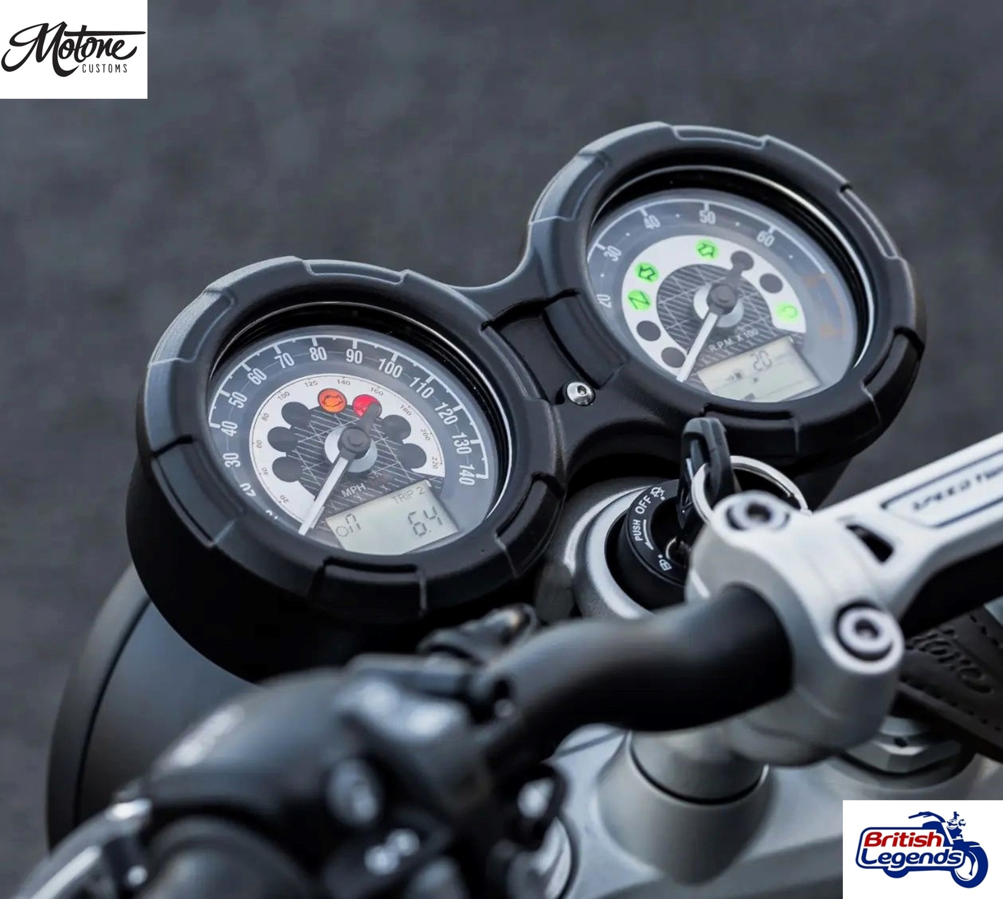 Black Dashboard Cover for Triumph Motorcycles