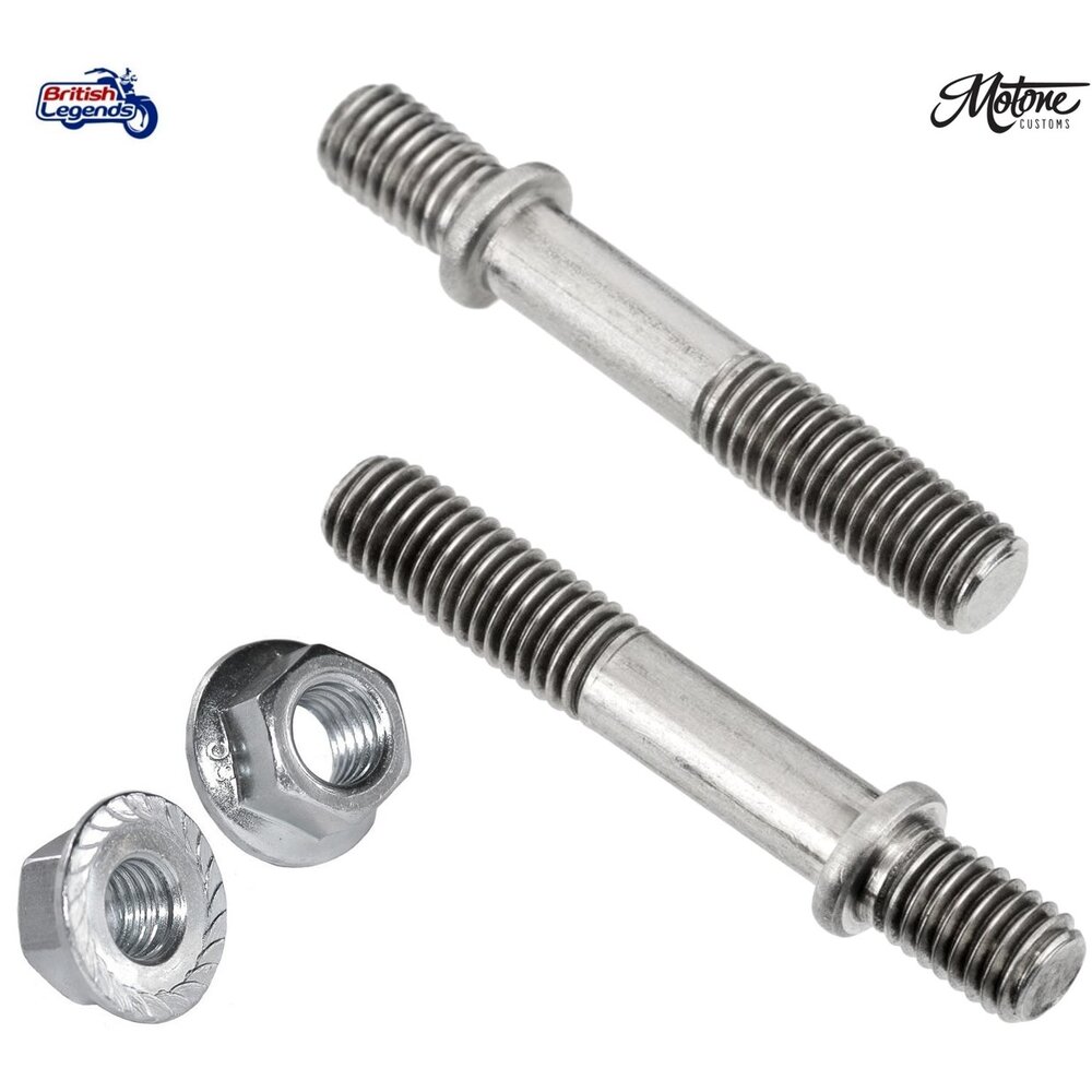 Exhaust Studs and Nuts for Triumph motorcycles