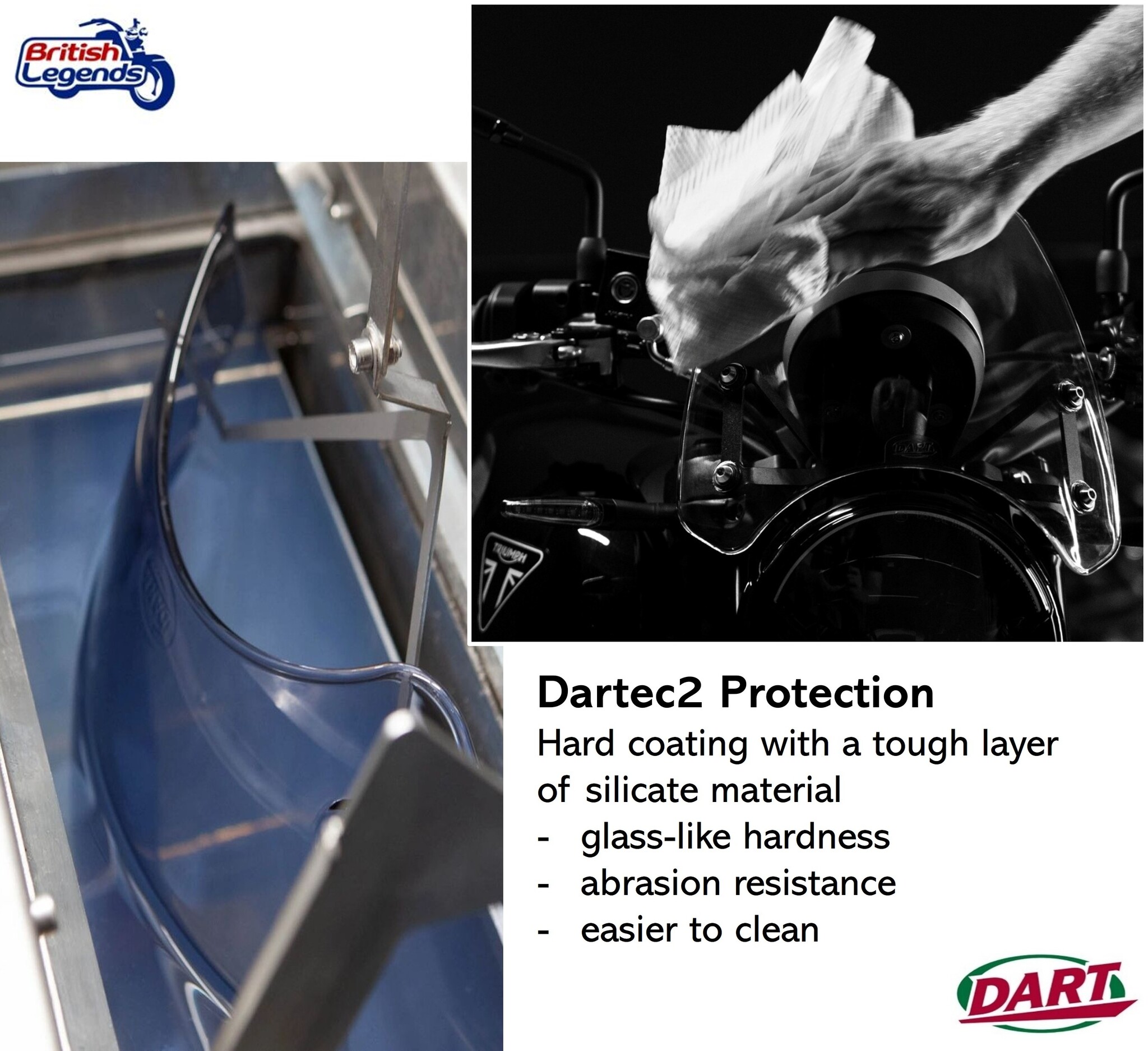 Dart Flyscreen for Triumph Speedmaster - British Legends