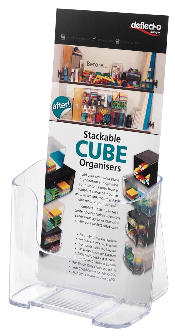 Folderhouder 1/3 A4 | Beste prijs | Deflecto - Displaymagazijn.nl