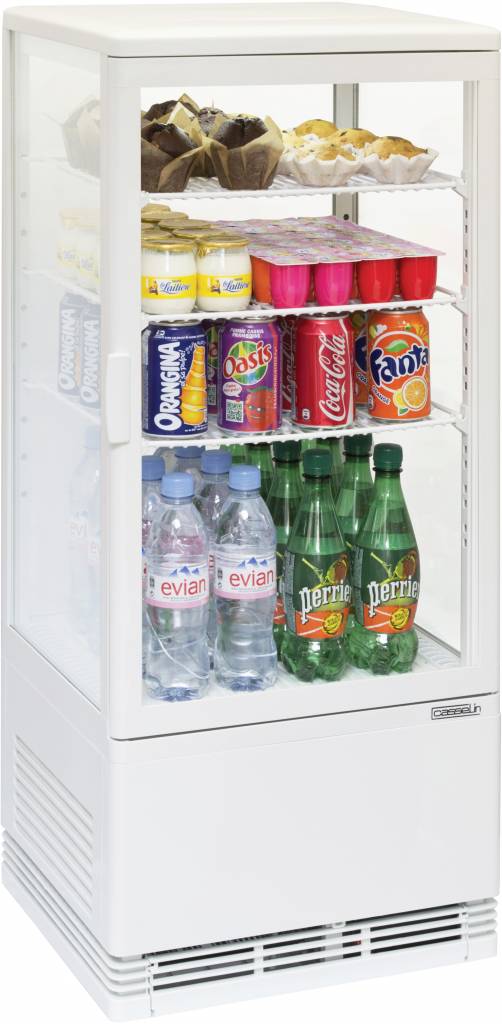 Buy Glass refrigerated display case | White online - HorecaTraders