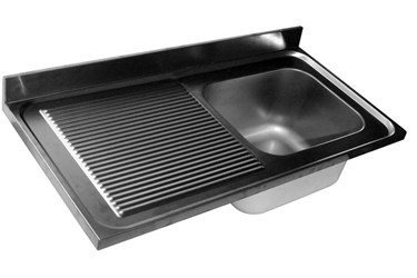 Buy Sink table top | 1 sink right | 4 formats online - HorecaTraders