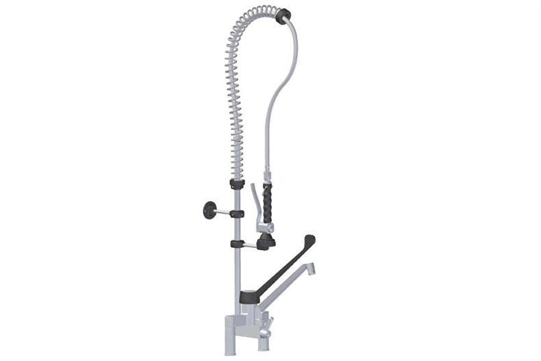 Buy Stainless steel pre-rinse shower with intermediate tap & elbow ...