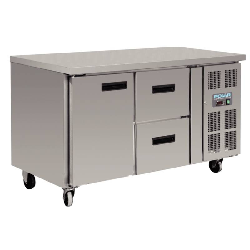 Buy Refrigerated workbench with wheels | 1 door/2 drawers | 228L online ...
