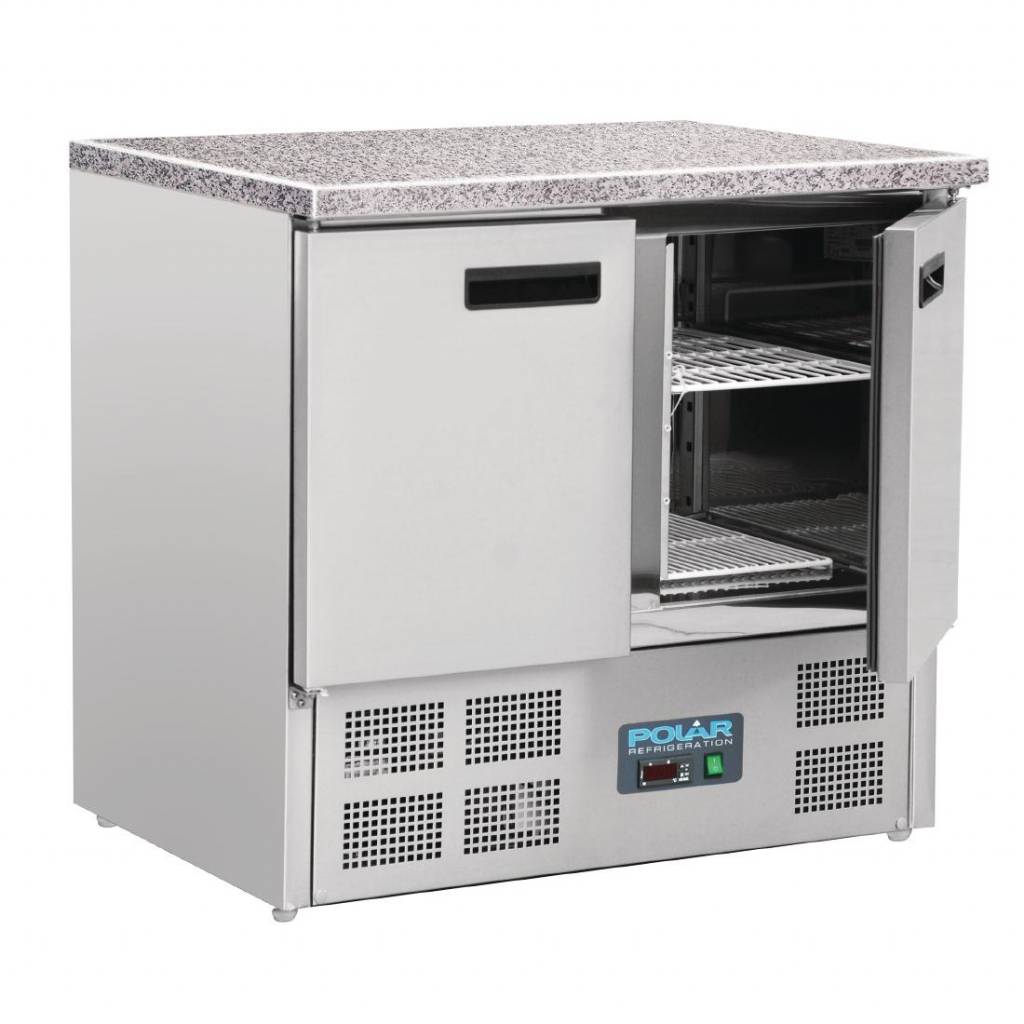 Buy Refrigerated workbench with marble worktop | 88 x 90 x 70 cm online ...