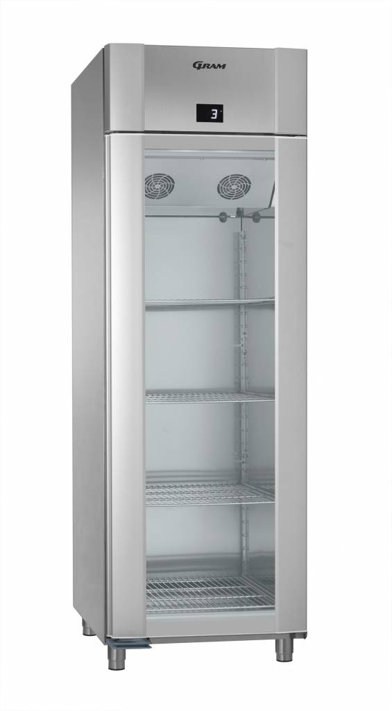Buy Vario Silver Refrigerator With Single Glass Door | 2/1 GN | 610 ...