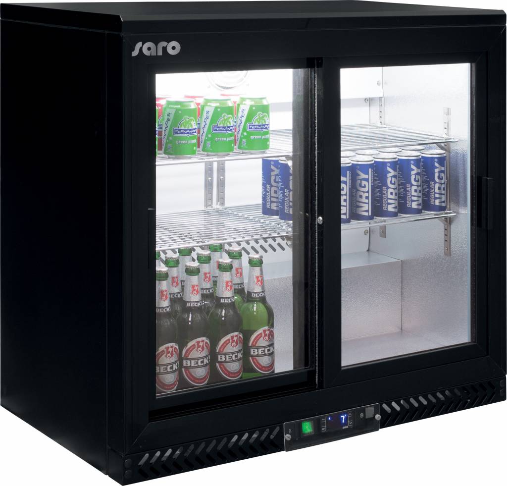 Buy Bar Fridge Black with sliding doors - 2 Year Warranty online ...