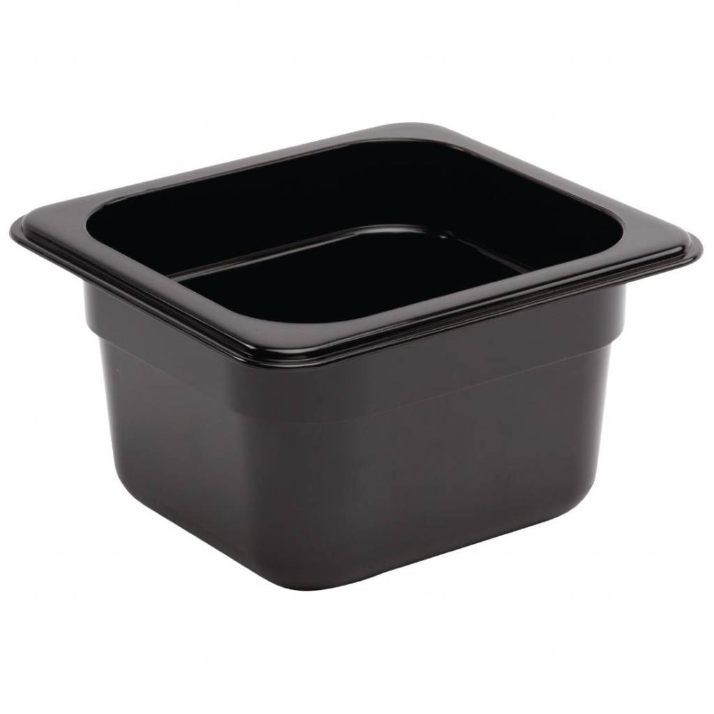 Buy Black plastic gastronorm containers 1/6 | 3 formats online ...
