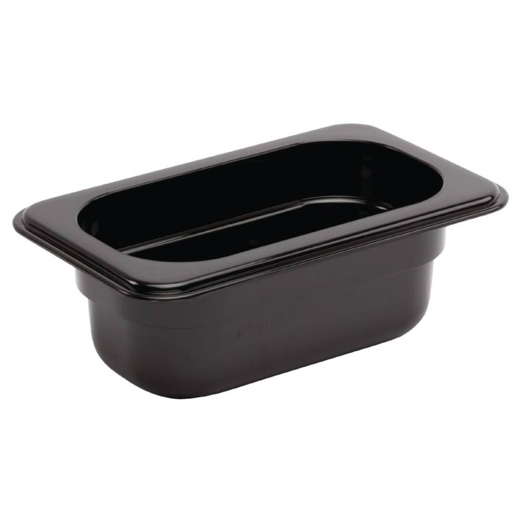 Buy GN containers plastic 1/9 | 2 Sizes - black online - HorecaTraders
