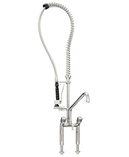 Buy Pre-rinse shower with double handle 40L online - HorecaTraders